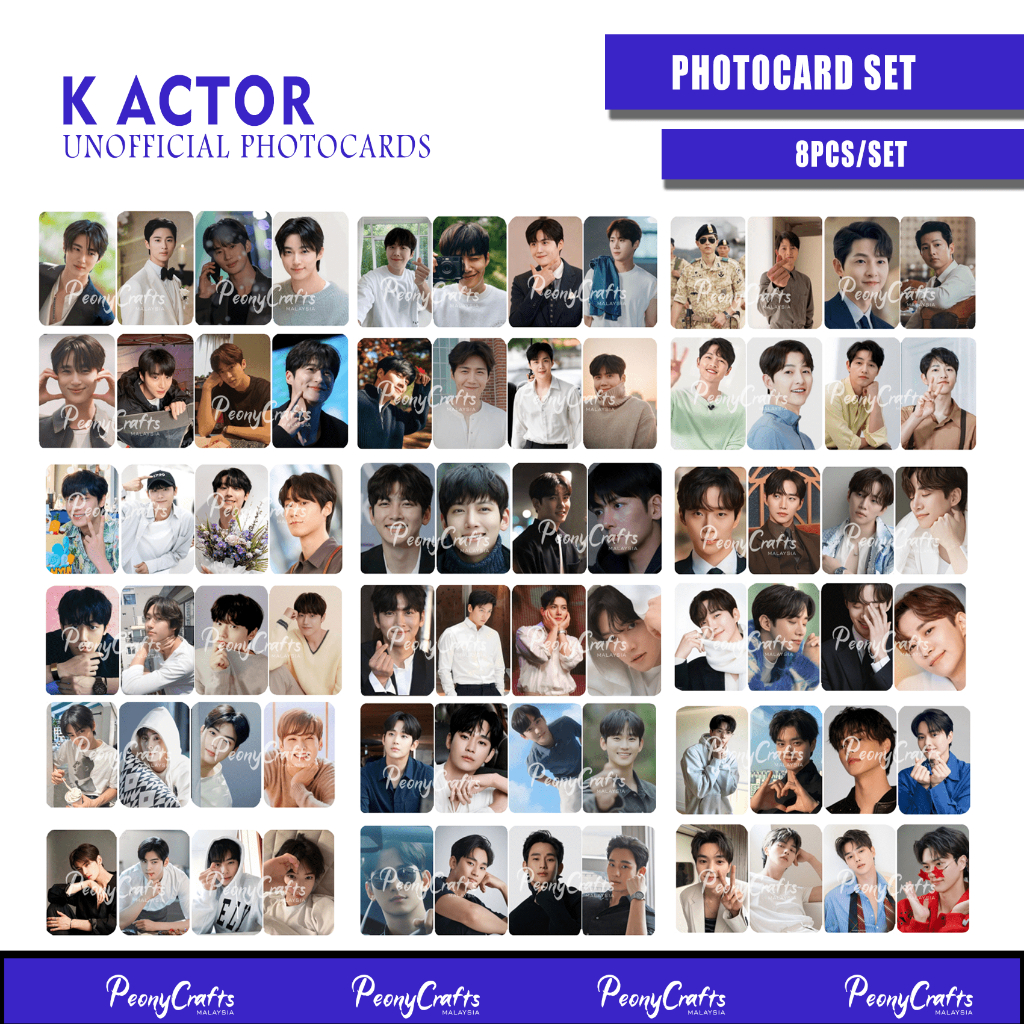 KDRAMA korean actor photocards Lee Do Hyun Song Kang EunWoo Junho Joong ...