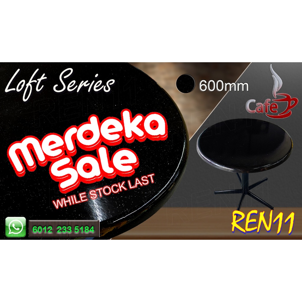 Cafe Table,Restoran Furniture ,Meja Makan, Solid Table Top ,Fibreglass ...