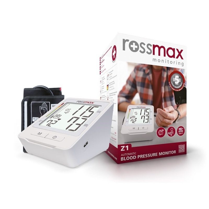Rossmax Z1 Blood Pressure Monitor (5-Year Warranty) With Free USB Cable ...