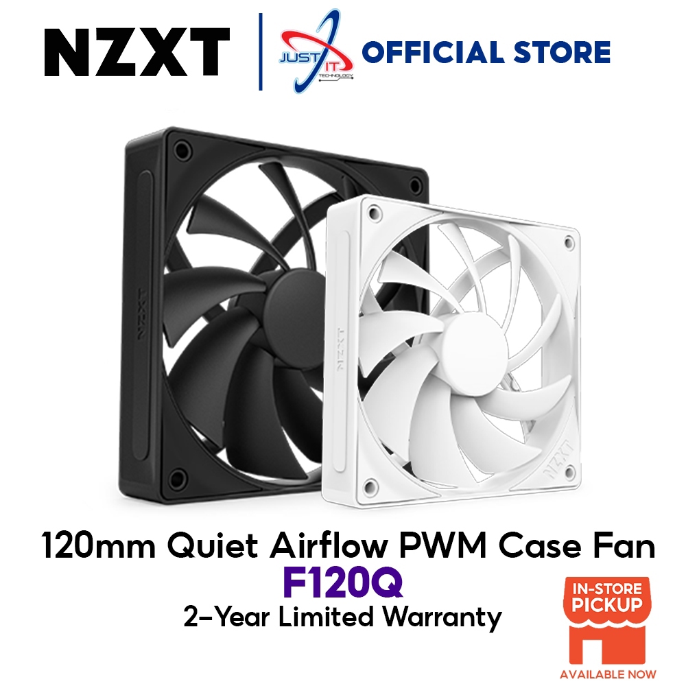 NZXT F120Q 120mm QUIET AIRFLOW PWM CASE / CASING FAN | Shopee Malaysia