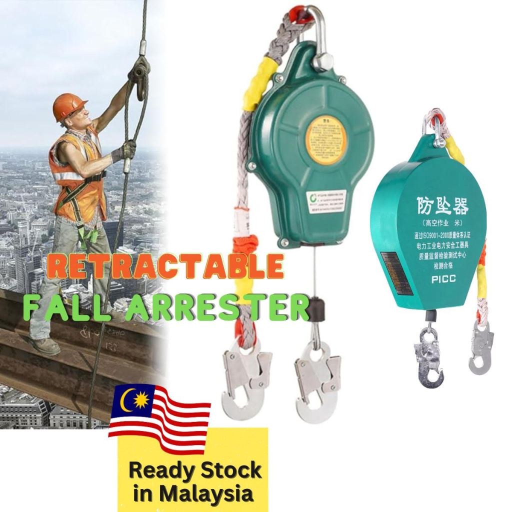 Retractable Fall Arrester / Building Safety Belt / Fall Protector ...