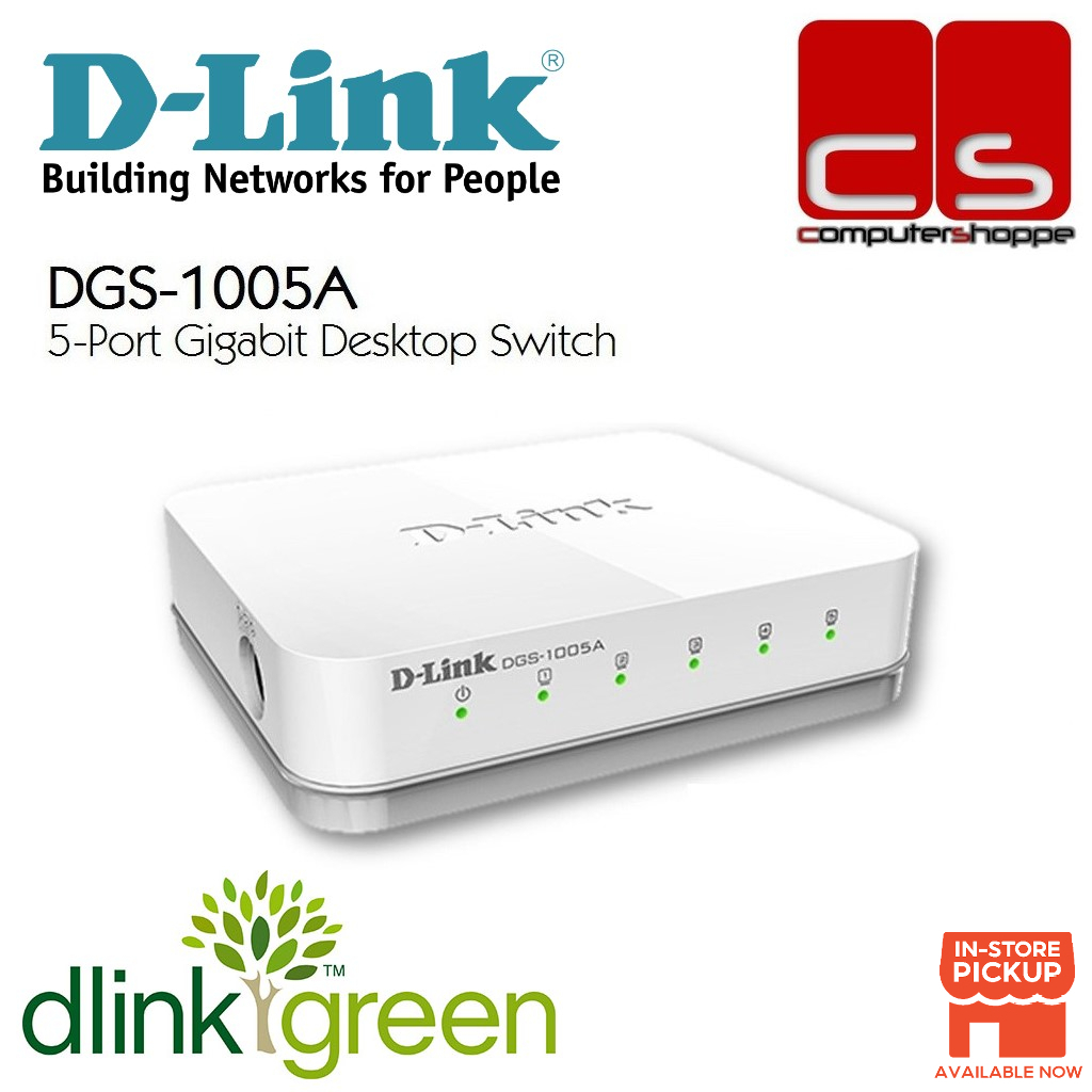 D-Link 5-Port Gigabit Unmanaged Desktop Switch - DGS-1005A | Shopee ...