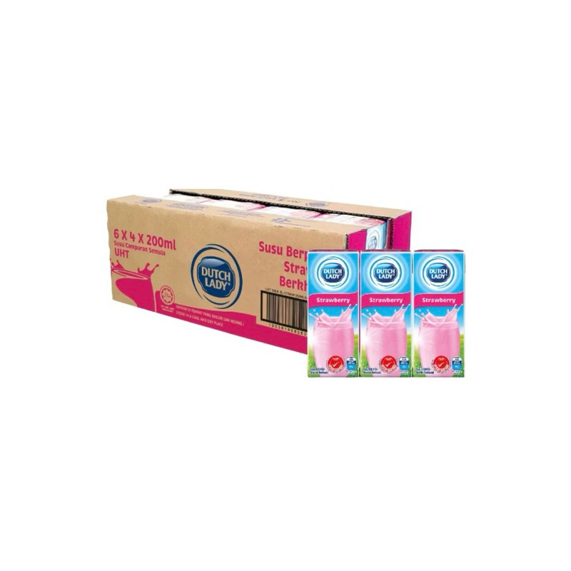 Ducth Lady UHT Strawberry (200ml x24)/ctnr | Shopee Malaysia