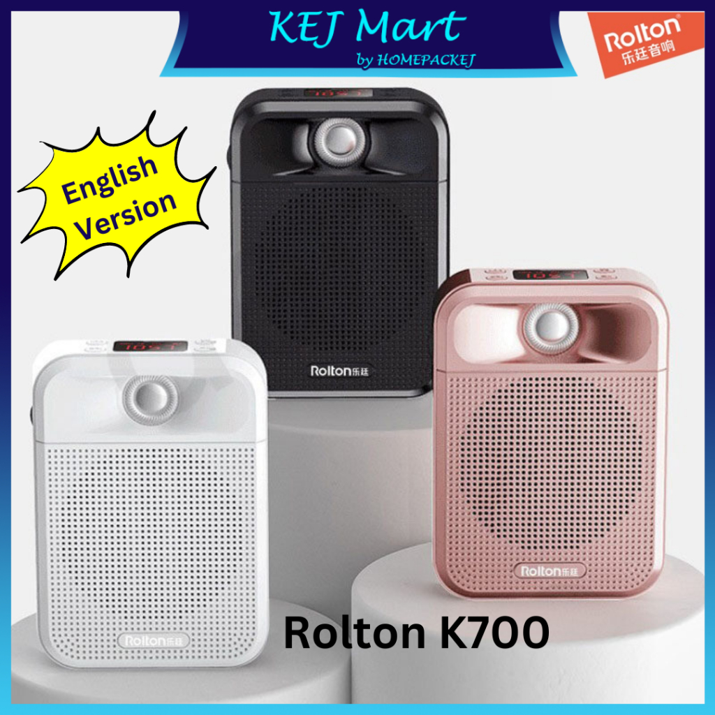 ROLTON K700 Voice Amplifier Microphone Wireless Megaphone Mic Audio ...