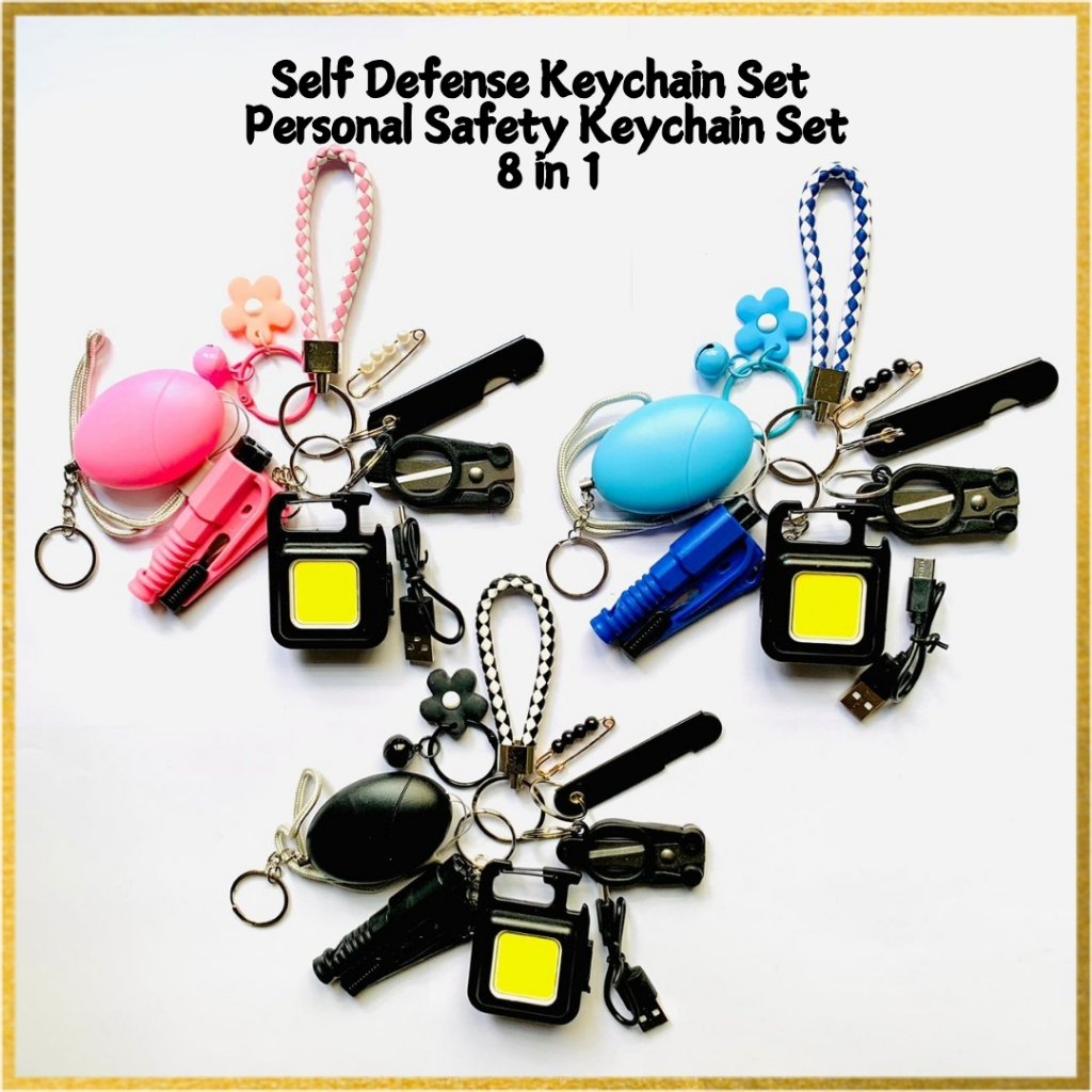 Self Defense Keychain Set Personal Safety Keychain Set 8 in 1 ! FLOWER ...