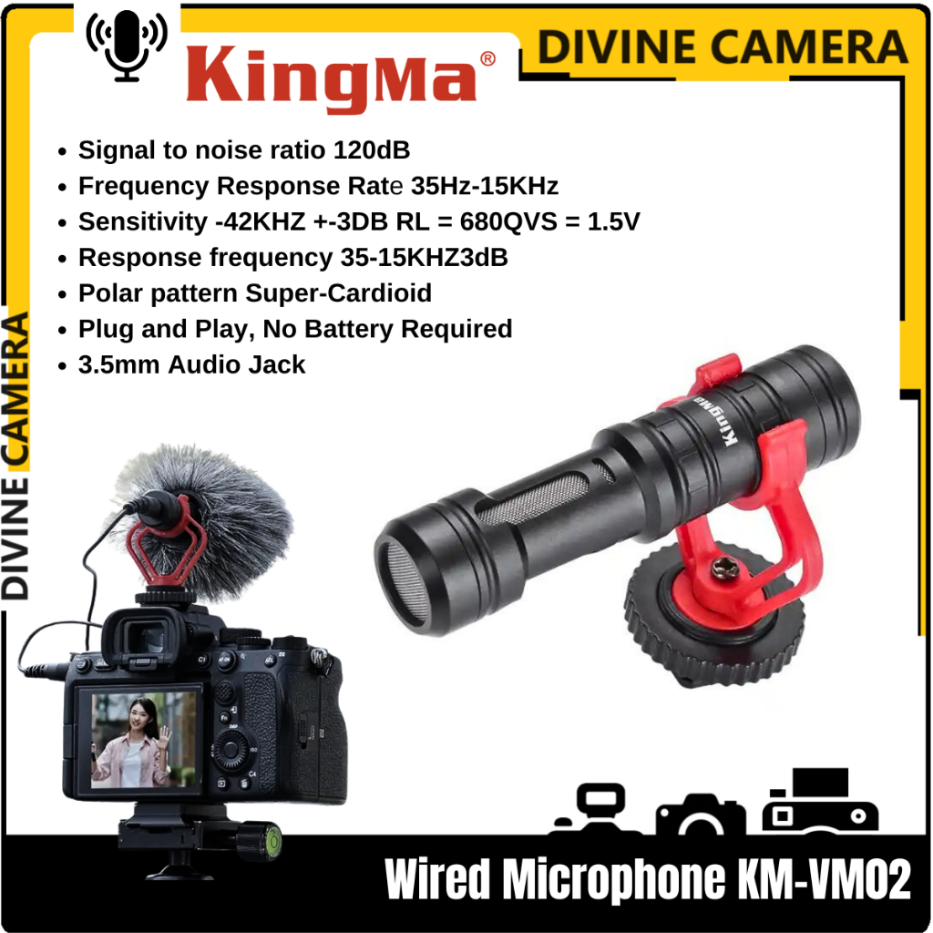 KingMa KM-VM02 Omnidirectional Microphone for Camera | Shopee Malaysia