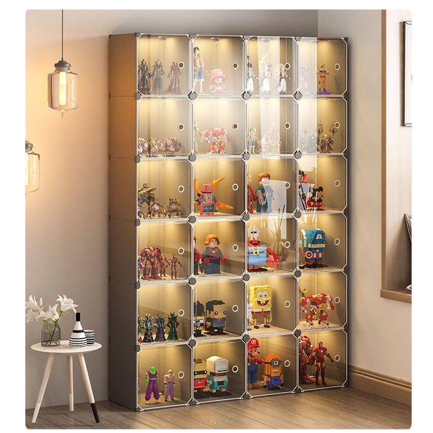 Handmade LEGO display cabinet for storing building blocks transparent ...