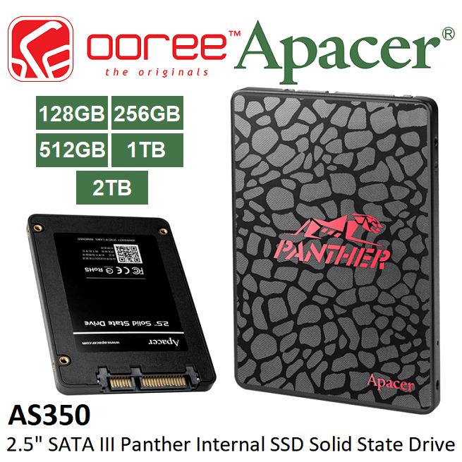 APACER AS350 / AS350X 2.5" INT SSD PANTHER SATA III INTERNAL SOLID ...