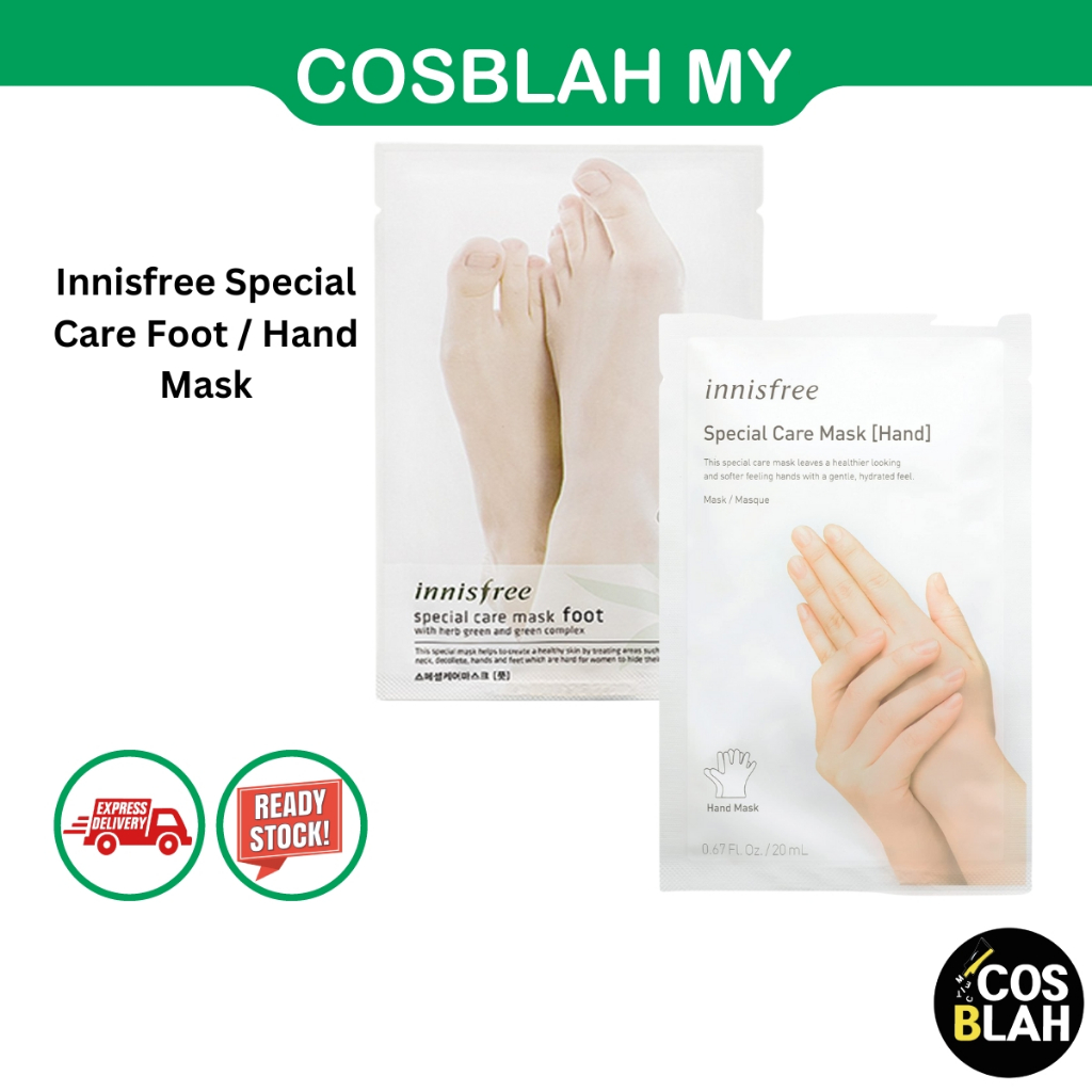 Innisfree Special Care Foot / Hand Mask 1 Sheet - Stok Sedia Ade Di ...