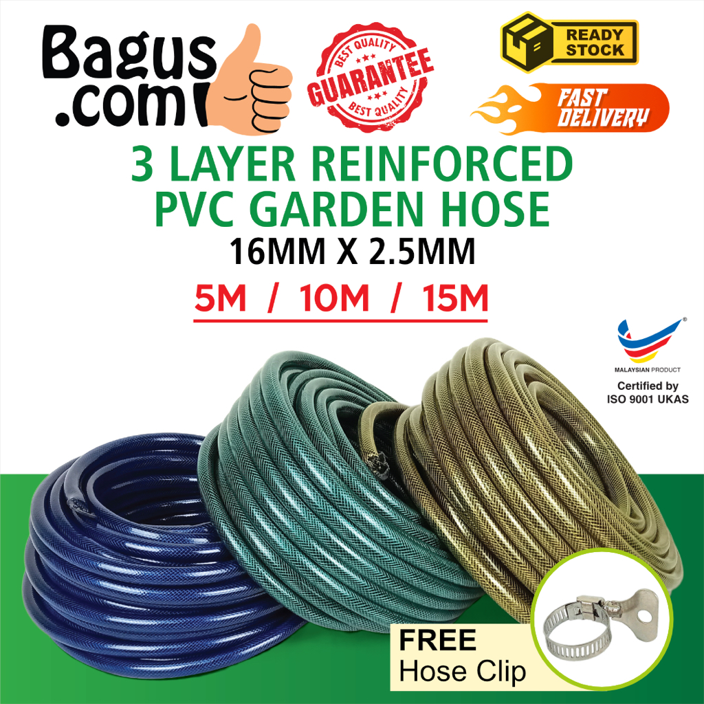 My Bagus Quality Reinforced PVC Flexible Garden Hose with Free Hose ...