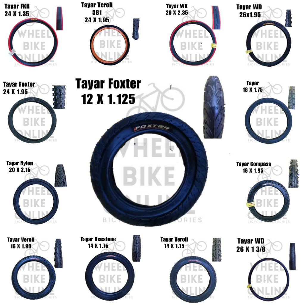 12”14”16”18”20”24”26” Tayar basikal MTB BMX CITY BIKE CLASSIC BIKE ...