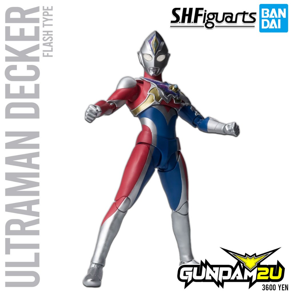 BANDAI SHF Ultraman Decker Flash Type - Tamashii Nations S.H.Figuarts ...