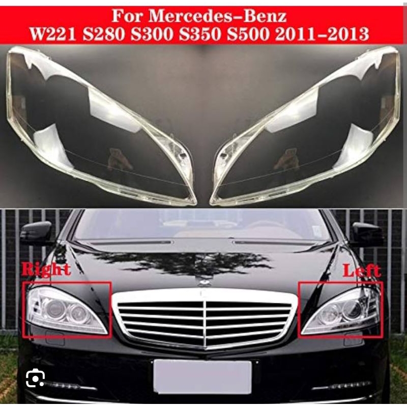 MERCEDES BENZ W221 S CLASS 2010-2014 HEAD LAMP COVER | Shopee Malaysia
