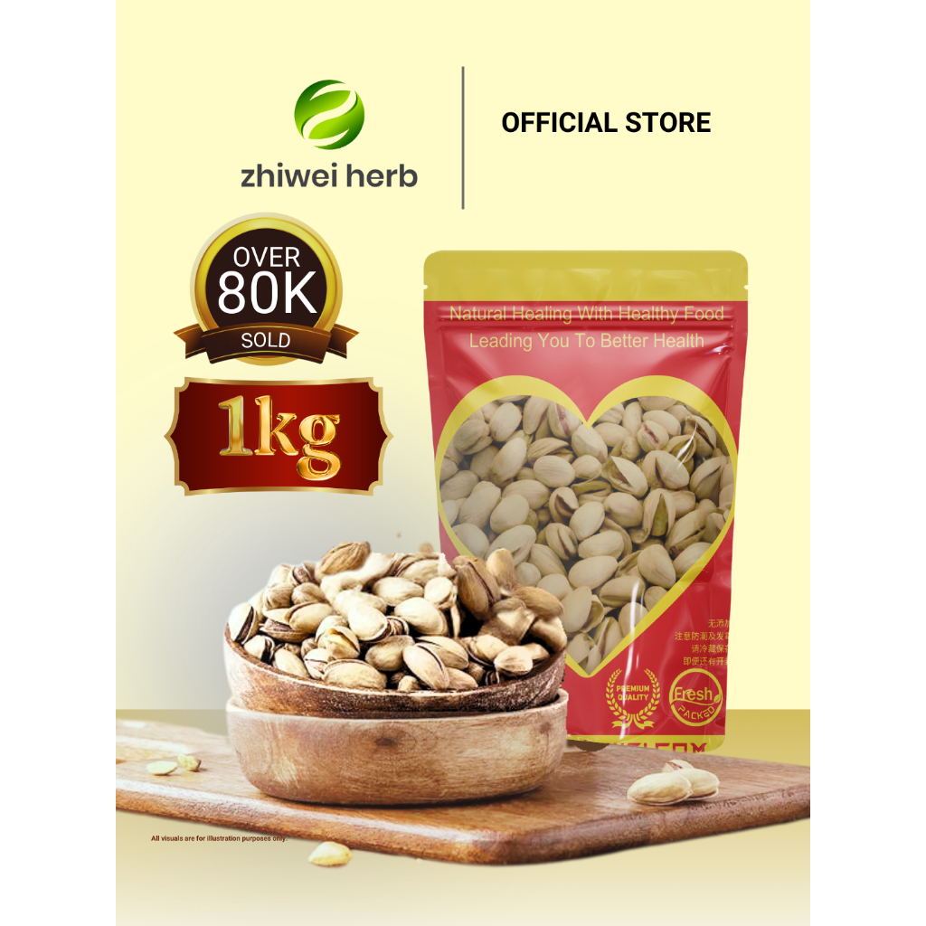【American Pistachio】1KG White Pistachio Nut / Kacang Cerdik /开心果 ...