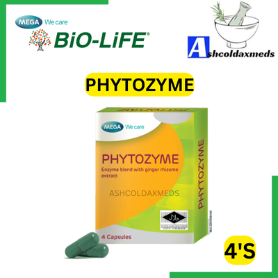 Mega Bio-life Phytozyme Capsules 4's (Enzyme, Digestion, Bloating ...
