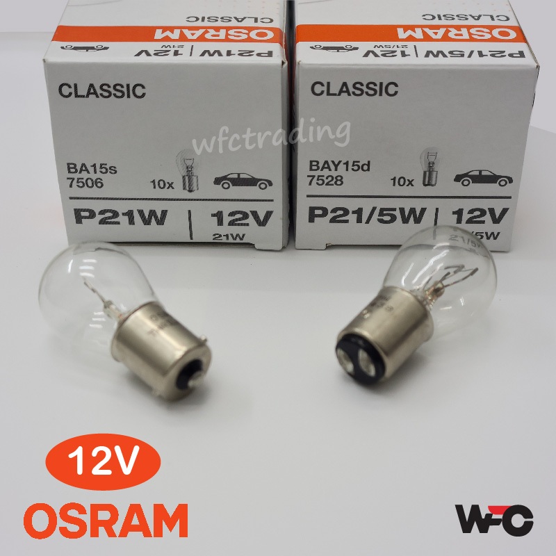 Original Osram Bulb 1016 Brake Lampu 1141 Reverse Lampu 12vP21w/5w ...
