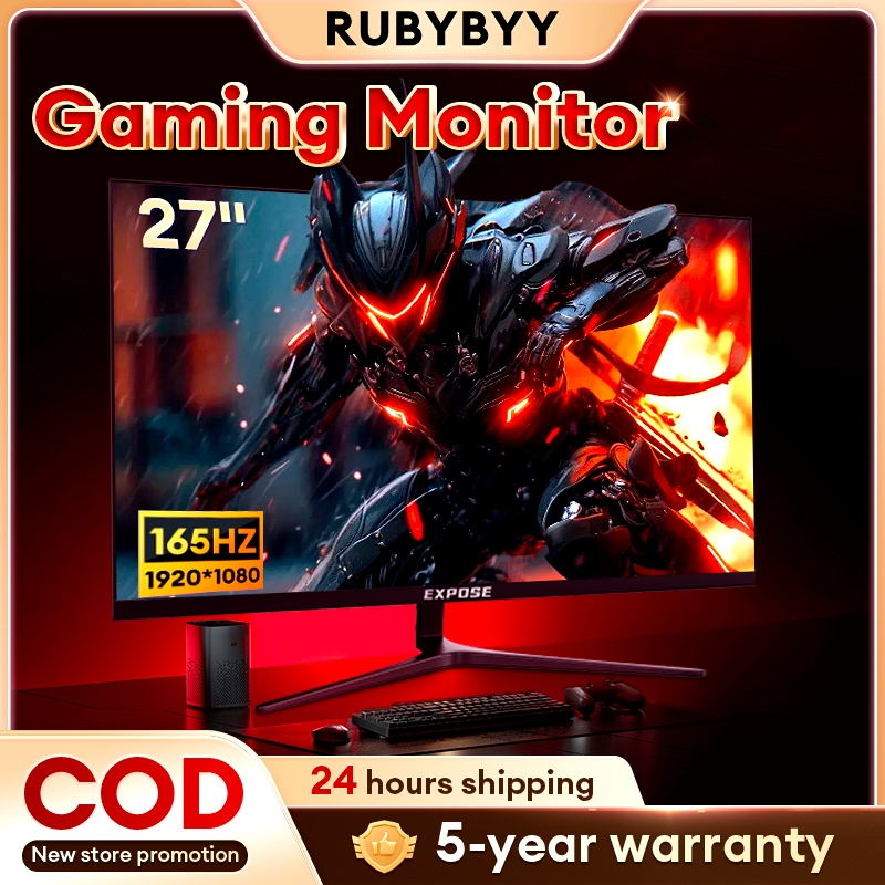 EXPOSE Monitor PC 27 Inch 165HZ Gaming Monitor 24 inch Build-in Speaker ...