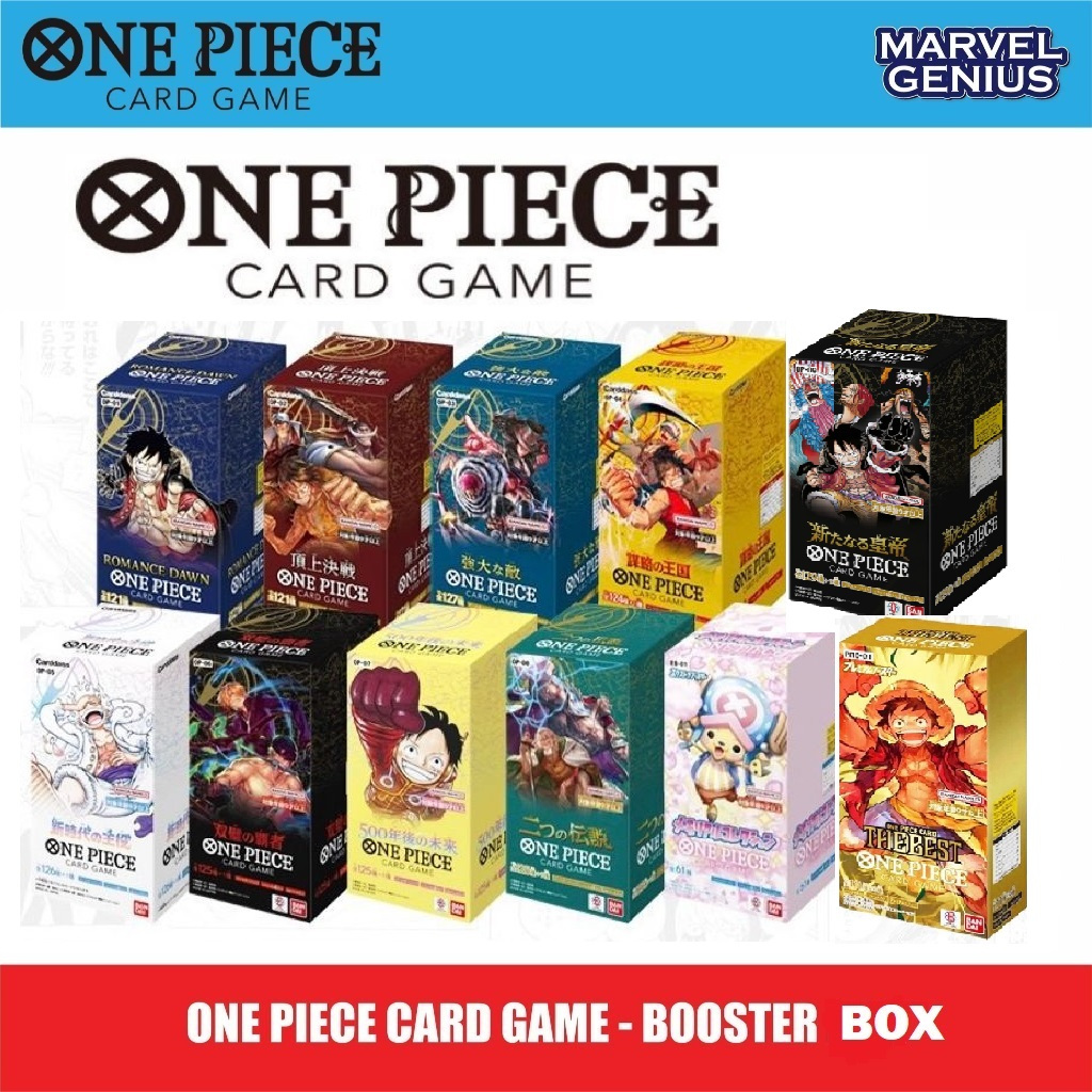 One Piece CARD GAME TCG Booster Box PRB-01 OP-09 OP-08 EB-01 OP-07 OP ...