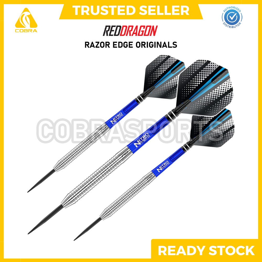 {FREE Flight + Shaft} Red Dragon Dart Razor Edge Original Steel Tip ...