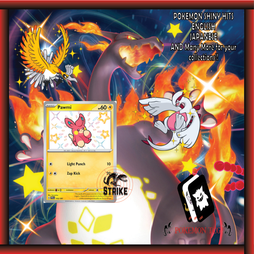 Shiny Pokemon Pawmi 142/091 Paldean Fates SV4.5 PTCG | Shopee Malaysia