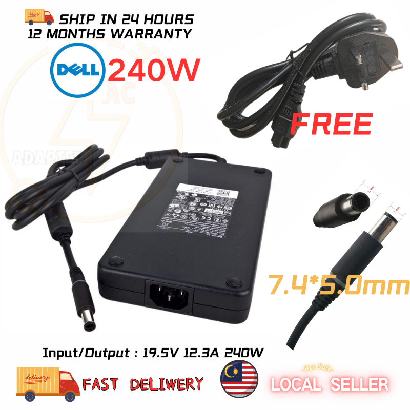 Dell 240W Laptop Charger for dell Precision 7670 7680 7770 7780 ...