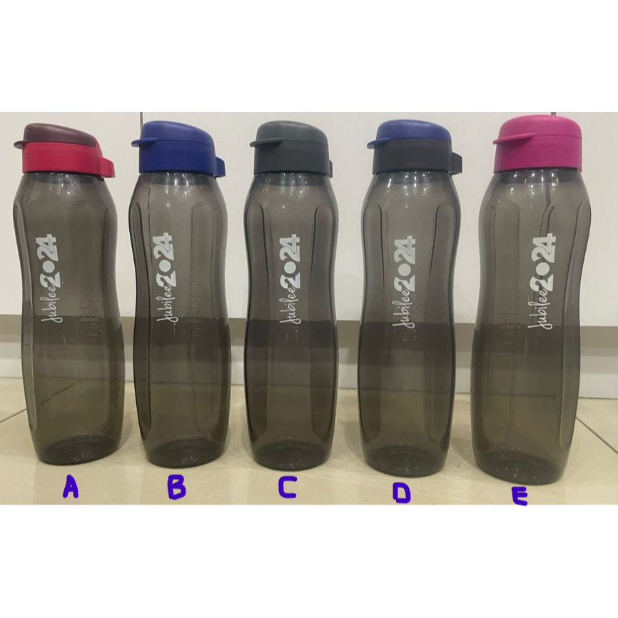 {EXCLUSIVE JUBILEE 2024} TUPPERWARE SLIM ECO BOTTLE 1L BLACK (1PC ...