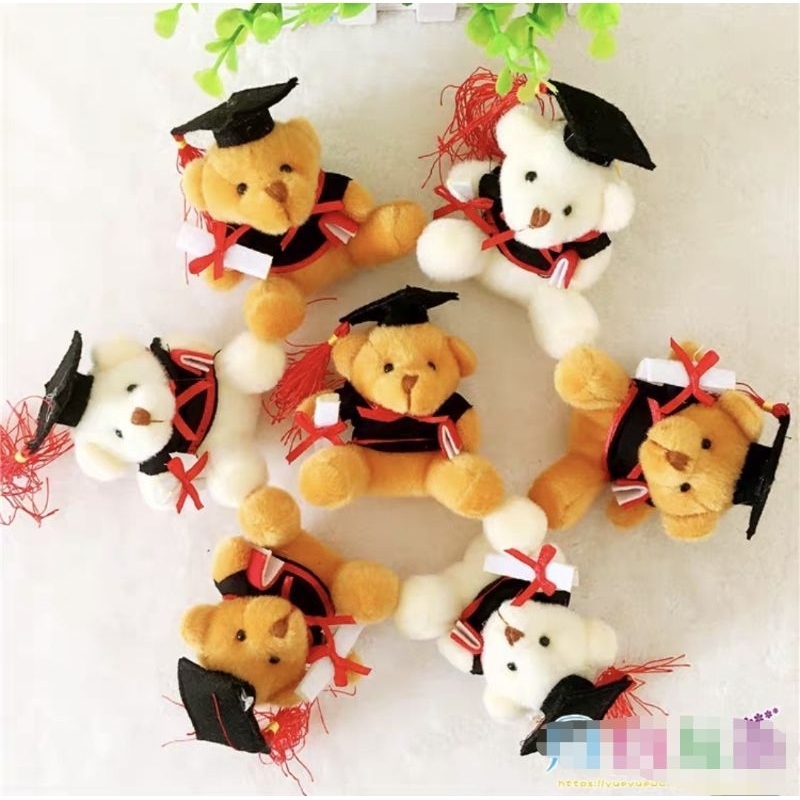 9cm Convocation bear Graduation Bouquet bear Teddy bear Mini bear Convo ...
