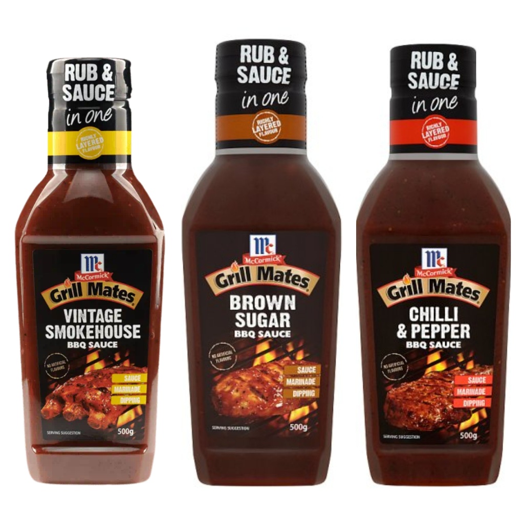 McCormick Grill Mates BBQ Sauce 500g [ Vintage SmokeHouse / Chili ...