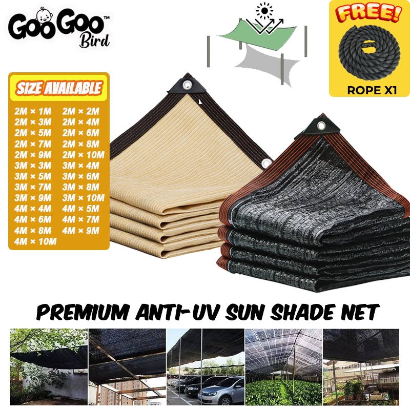 🌞COD🌞GGB Shade Sail Garden Sun Shade Net Car Cover Sunshade Net Outdoor ...