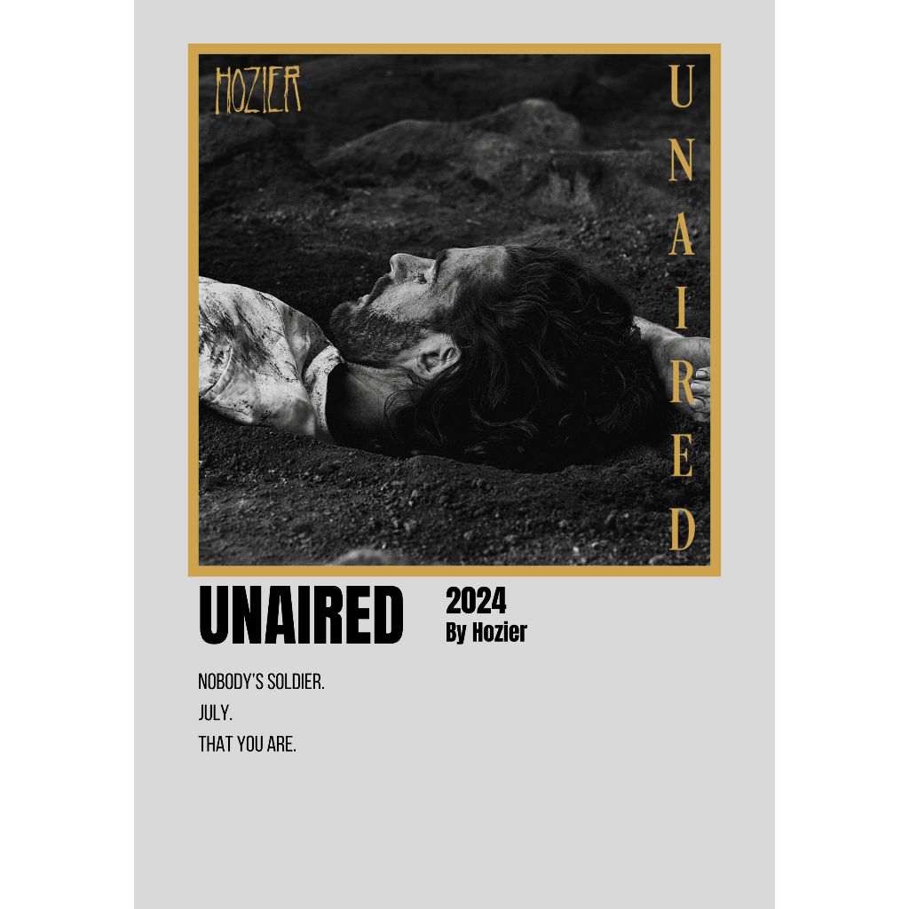 Album Cover Poster Unaired by Hozier | Shopee Malaysia