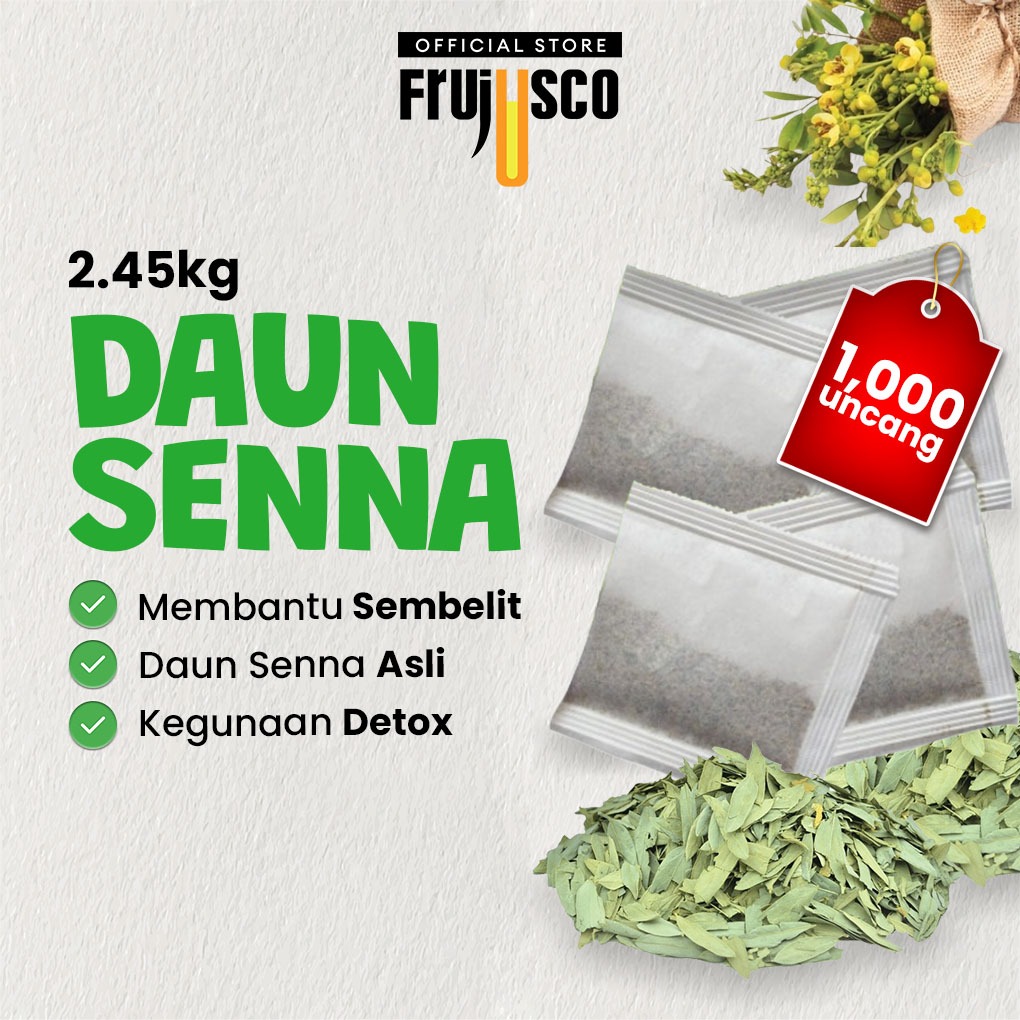 [2.45 Kg] Frujusco Senna Leaf Tea 900-1000 Sachets Herbal Diet Slim ...
