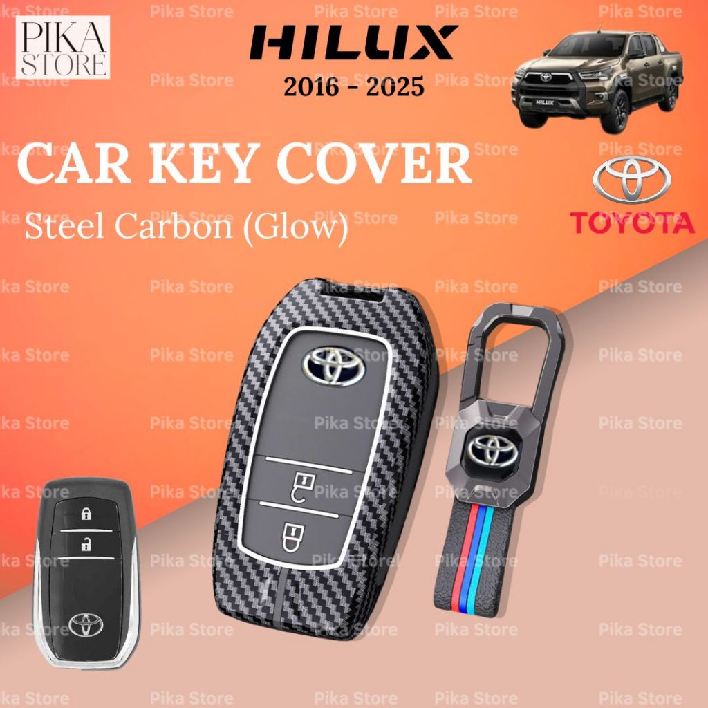 [Carbon] Toyota Hilux Key Cover 2016 - 2024 Vigo Rogue Revo Case Toyota ...