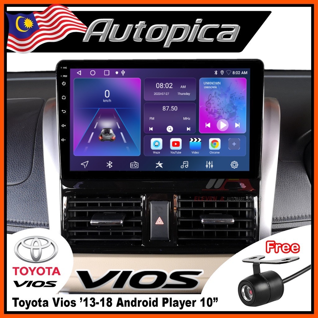 [4GB/8GB RAM] Toyota Vios '13-18 Octa 8 Core 10" IPS Screen High Spec ...