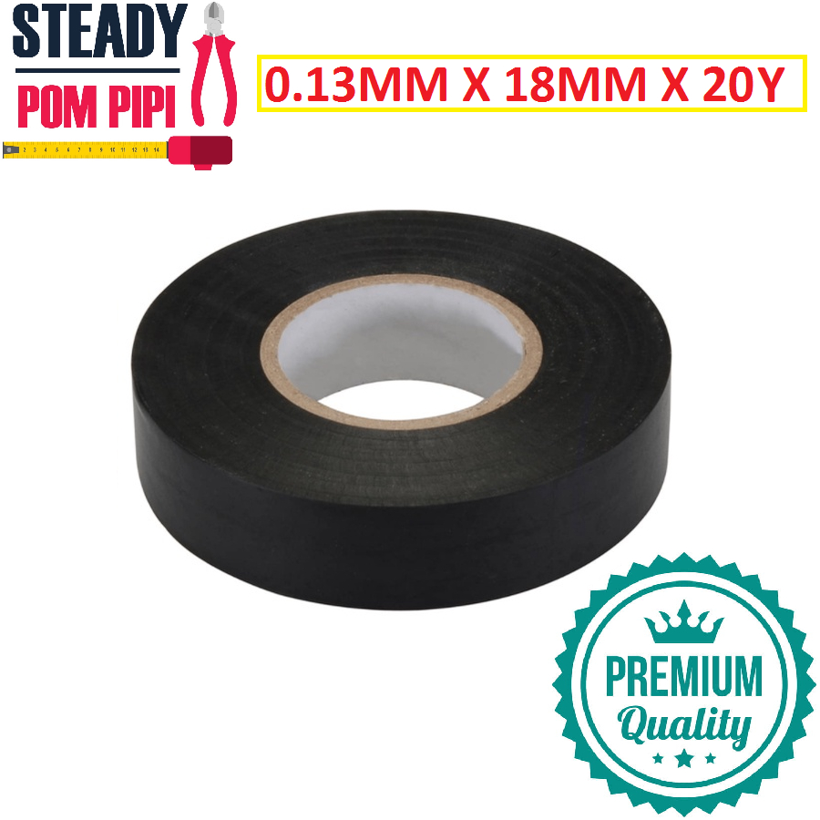 20YARDS BLACK WIRE INSULATING TAPE / PVC INSULATION TAPE / PVC ELECTRIC ...