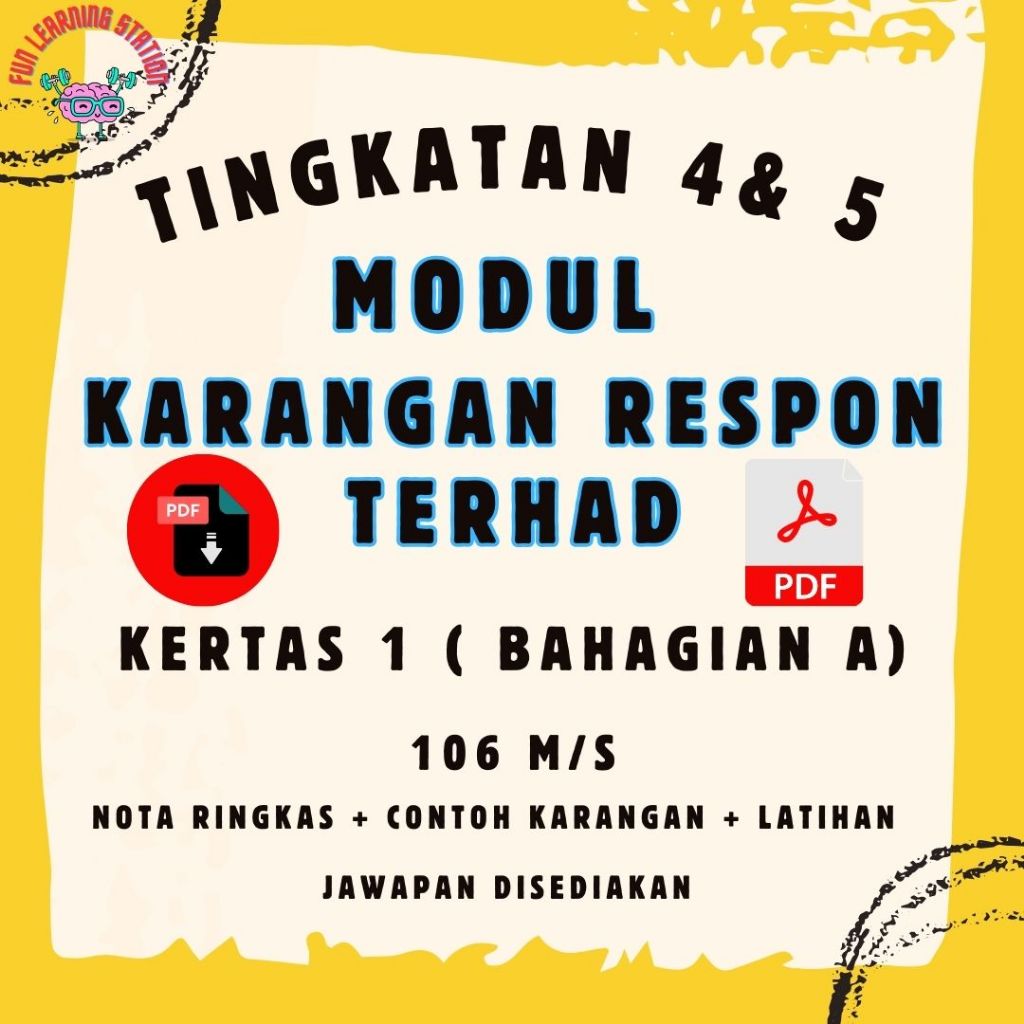 Z33 Modul Karangan Respon Terhad SPM Tingkatan 4 & 5 Bahasa Melayu ...
