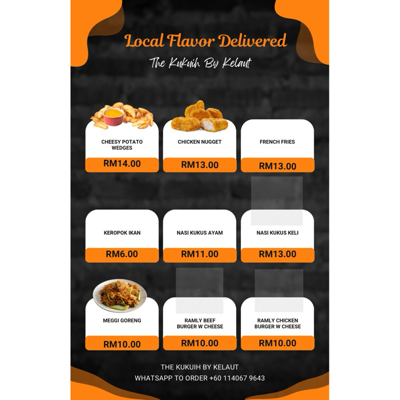 Menu Concept and design service | Shopee Malaysia