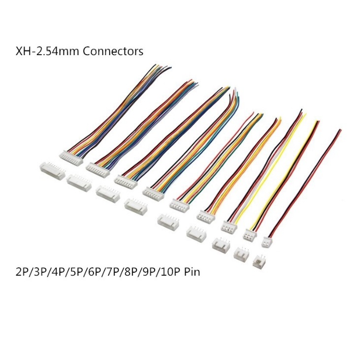 XH2.54 JST 2.54mm XH Cable XH-2.54 Connector Pitch 2 to 10 Pin Male Female Plug Wire Socket ...
