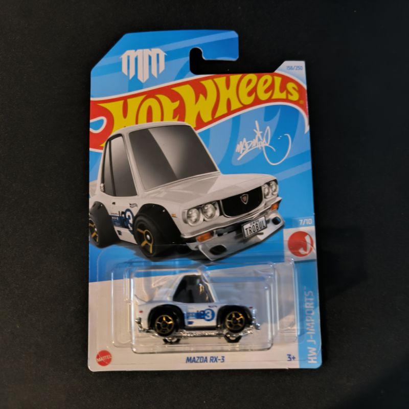 Hot Wheels Mainline 24 | Mazda RX3 Tooned WHITE | Shopee Malaysia