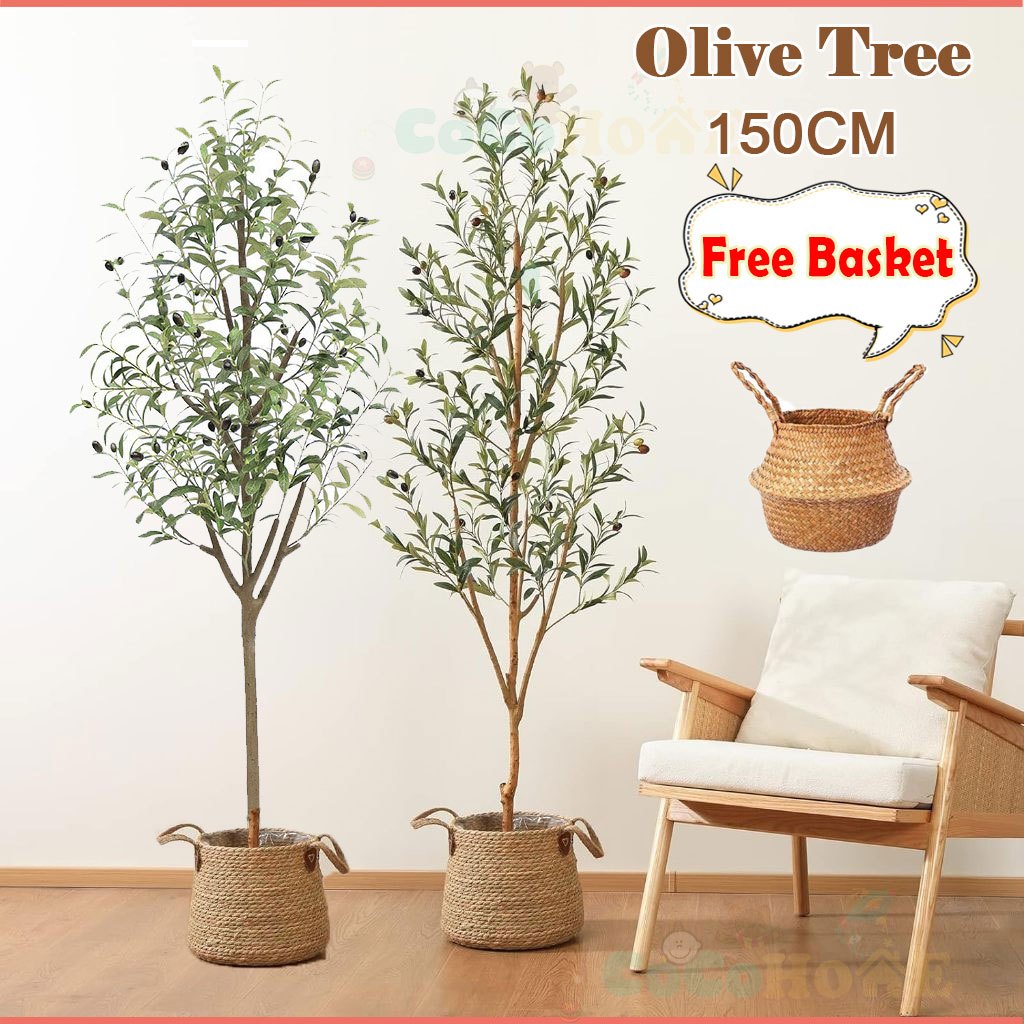 Artificial Olive Tree with Basket Pokok Hiasan dalam rumah Faux Olive ...