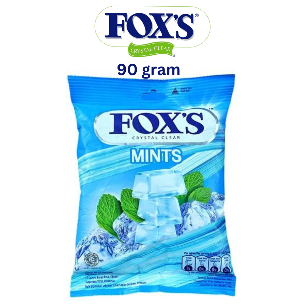 FOX's Crystal Clear Mints - 90 gram | Shopee Malaysia