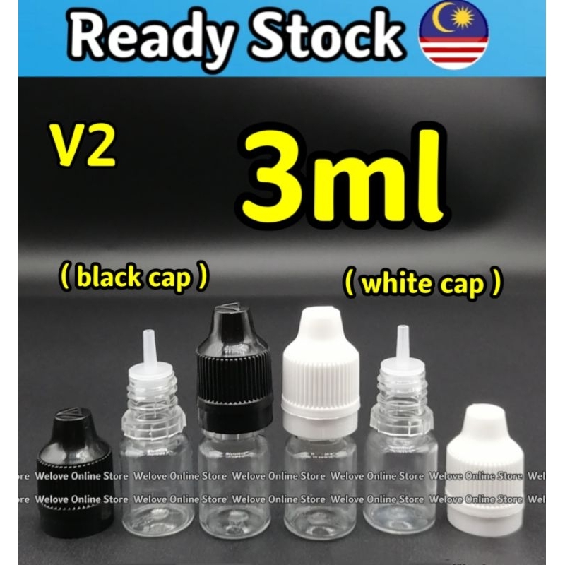 3ml Botol Kosong Empty Plastic Dropper Bottle suitable for DIY liquid ...