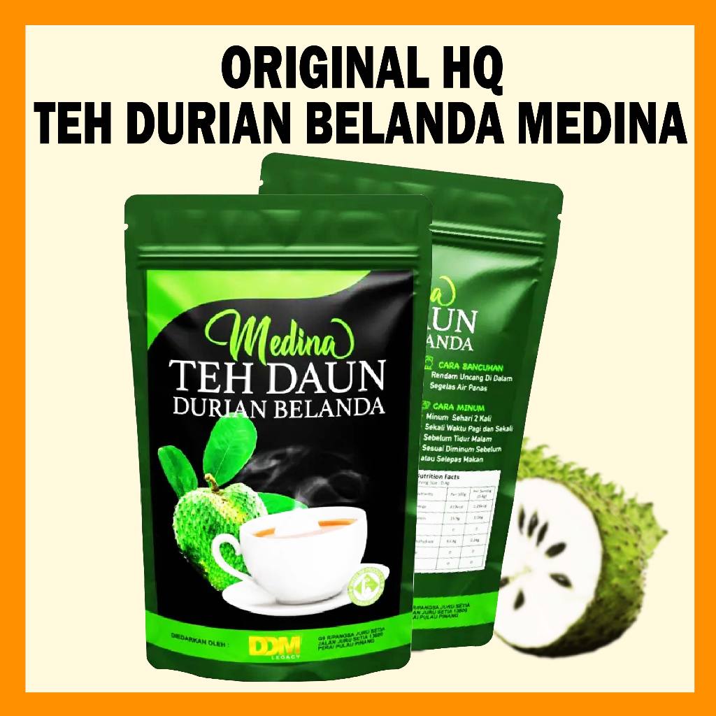 Teh Daun Durian Belanda 1000 Khasiat Solusi Rawat Diabetis Original HQ ...