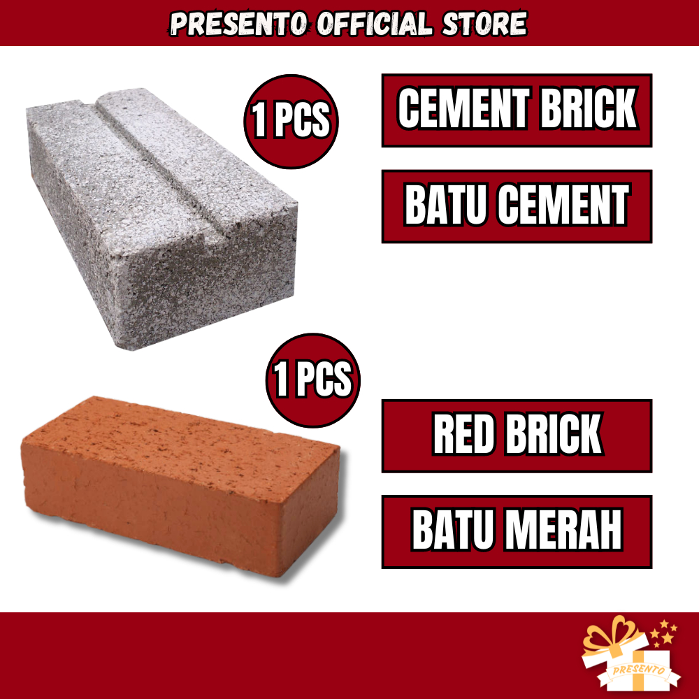 1pcs Sand Brick Cement Sand Brick Cement Block Red Brick Batu Pasir ...