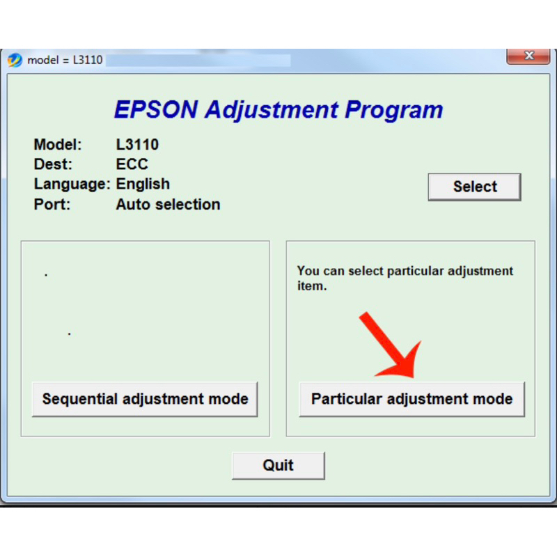 Epson L3110 L3108 3118 3119 3150 3153 3156 3158 5198 Resetter program ...
