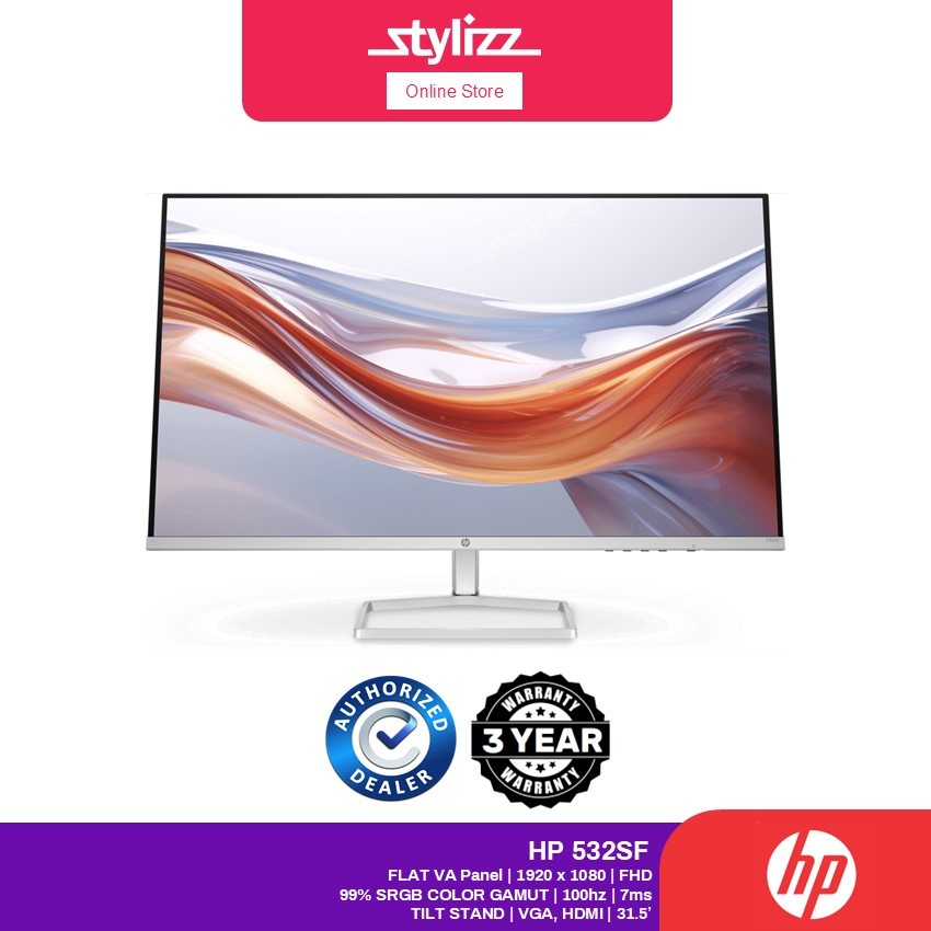 HP SERIES 5 524SF 24" / 527SF / 532SF 32" MONITOR - FLAT VA / IPS PANEL, 1920X1080, FHD, 100Hz ...