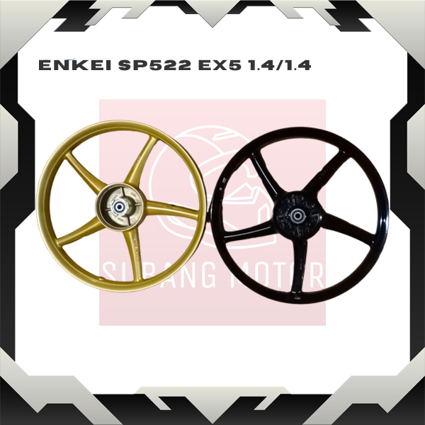 ENKE1 SPORT RIM 522 SP522 EX5 GOLD BLACK Cast Wheel Sport RIM RODA ...
