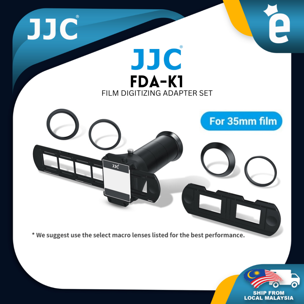JJC FDA-S1 35mm Film Digitizing Adapter with 6500k LED Light Set Replace Nikon ES-2 , Negative ...