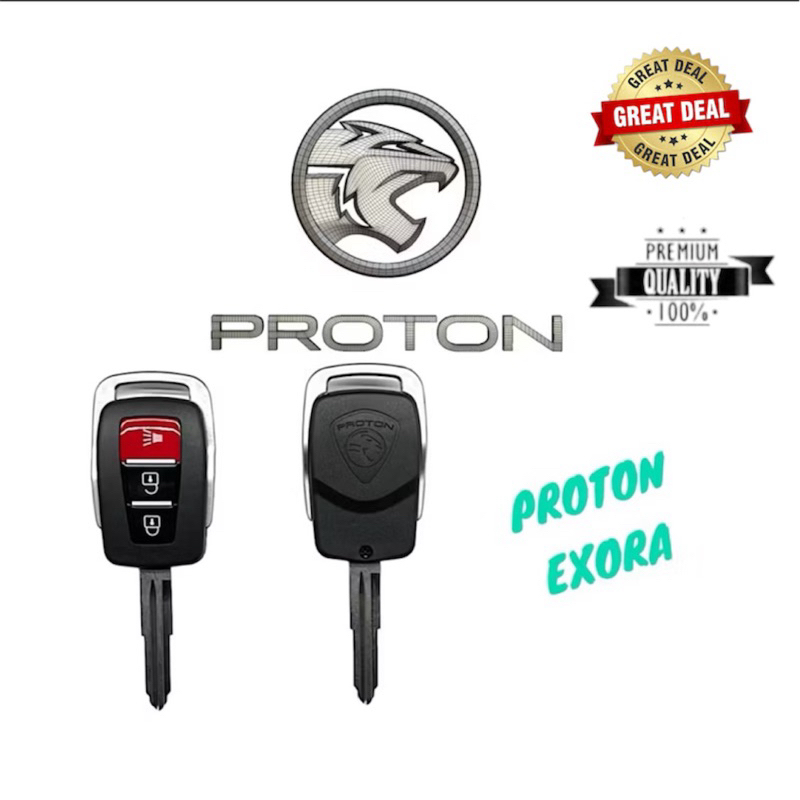 Proton Exora Key Remote Casing with 3 Buttons | Shopee Malaysia