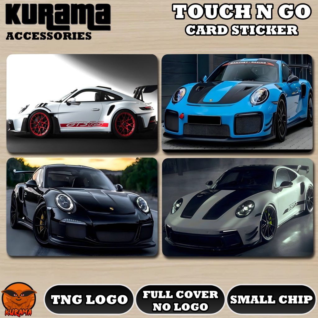 [ PORSCHE ] Touch n Go Card Sticker Cover / Credit Card Sticker Cover ...