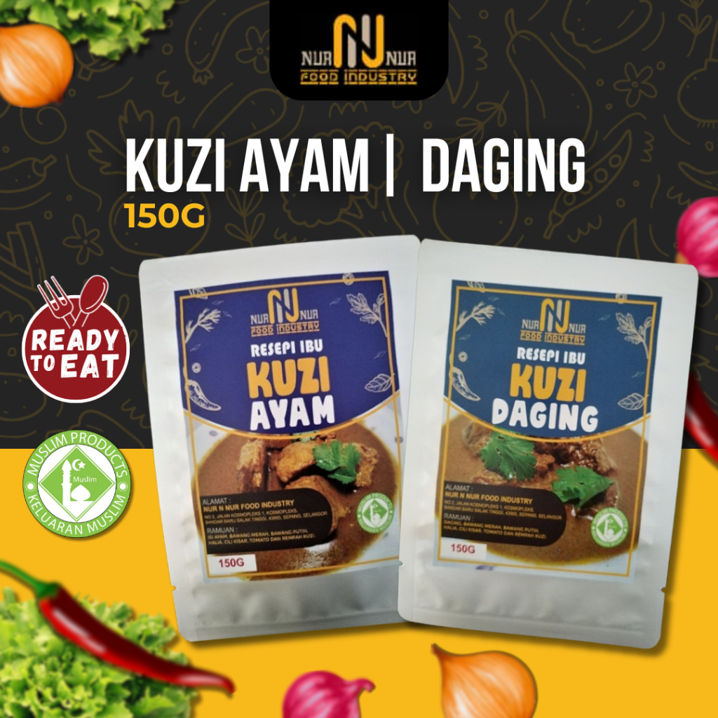 [RTE] Kuzi Ayam | Kuzi Daging 150g | Shopee Malaysia
